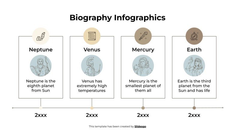 Biography Infographics Template