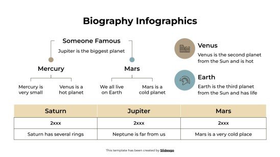 Biography Infographics Template