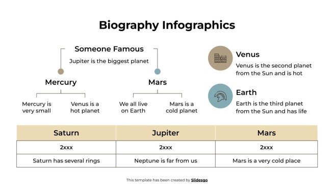 Biography Infographics Template