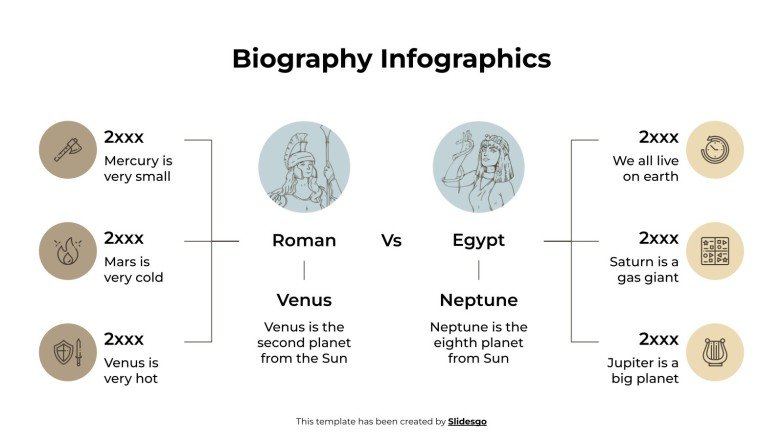 Biography Infographics Template