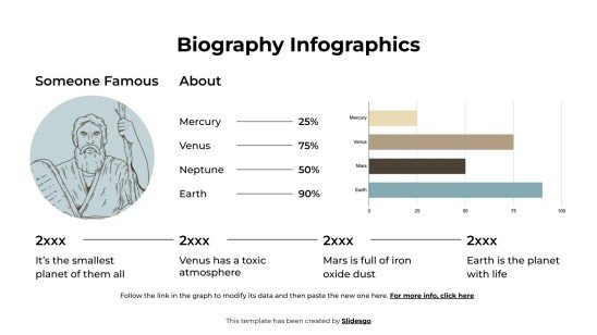 Biography Infographics Template