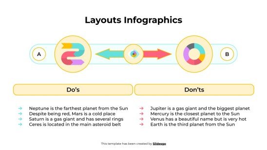 Modelo Infográficos de layouts
