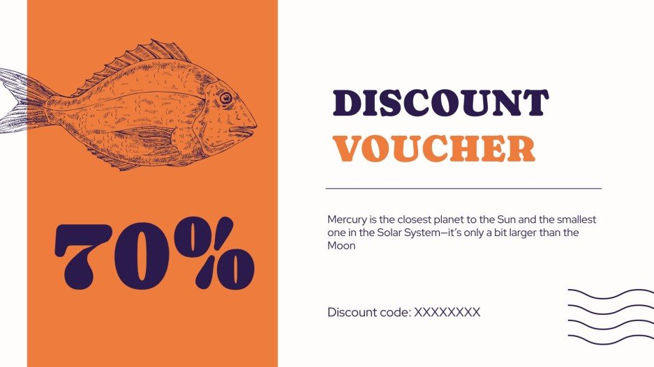 Digital Seafood Discount Voucher Presentation