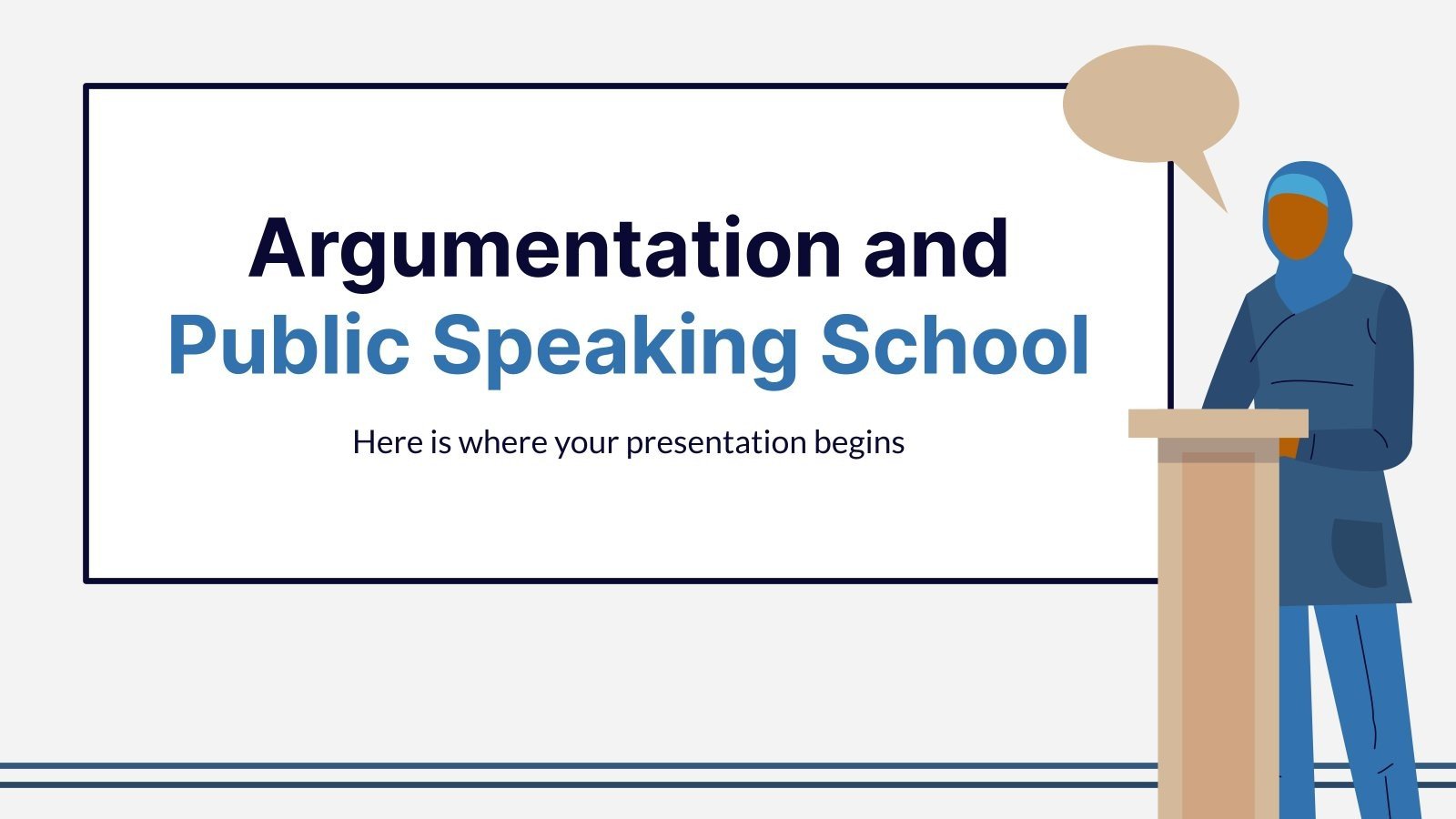 Présentation D'rgumentation et de prise de parole en public