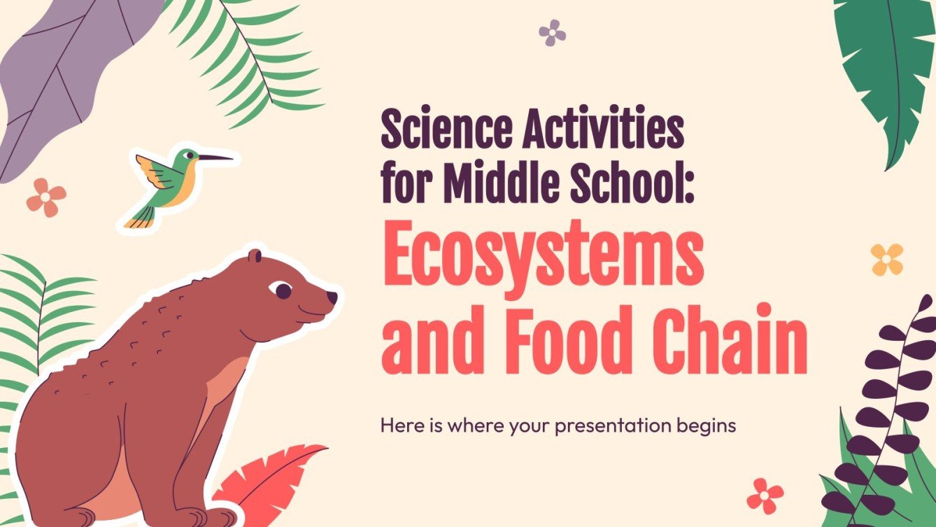 Science Activities: Ecosystems and Food Chain