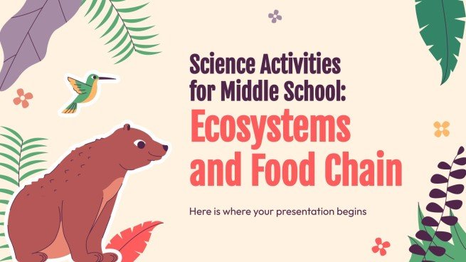 Science Activities: Ecosystems and Food Chain