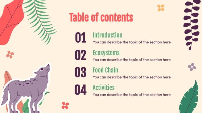 Science Activities: Ecosystems and Food Chain