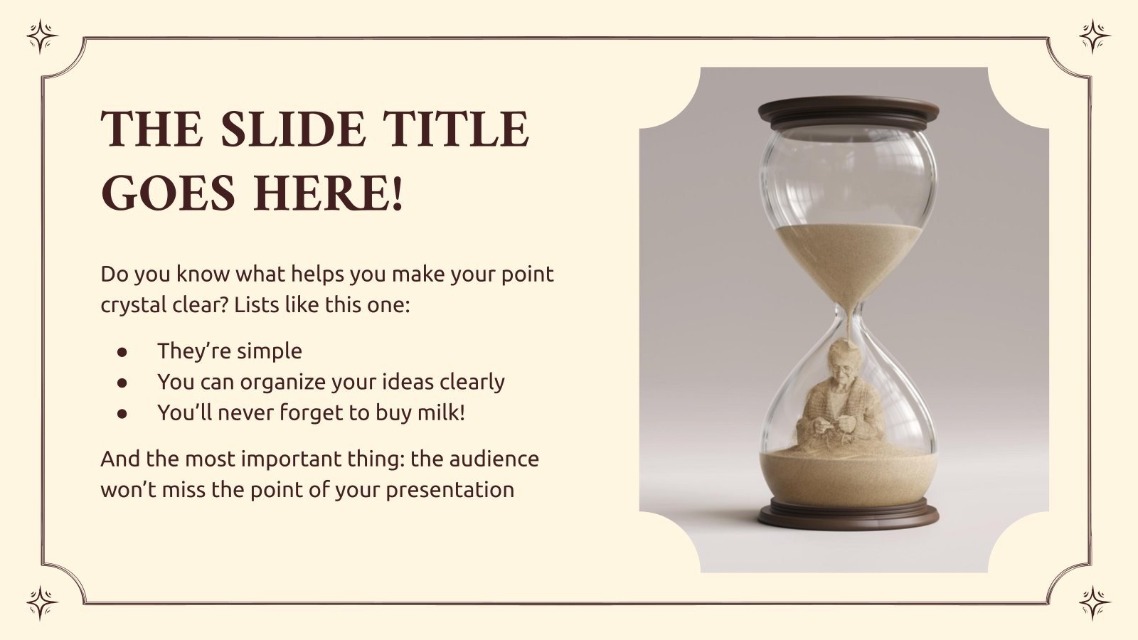 Presentación Simbolismo y significado del reloj de arena