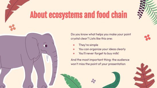 Science Activities: Ecosystems and Food Chain