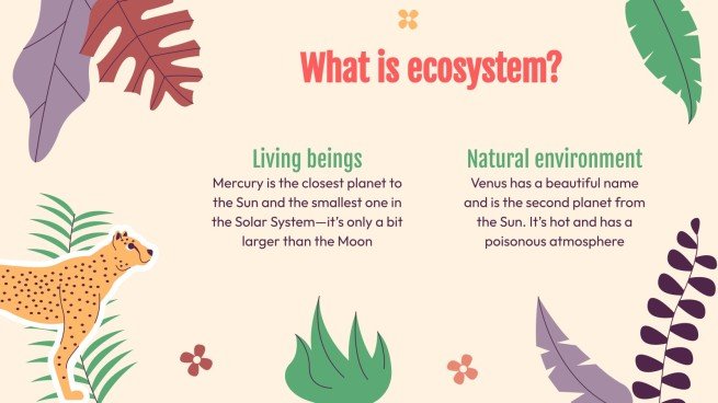 Science Activities: Ecosystems and Food Chain
