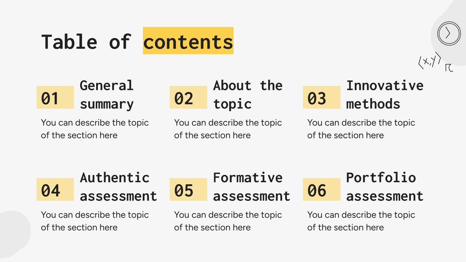 Student Assessment Methods Presentation