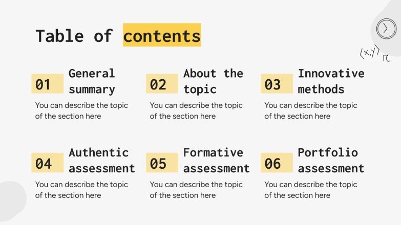 Student Assessment Methods Presentation