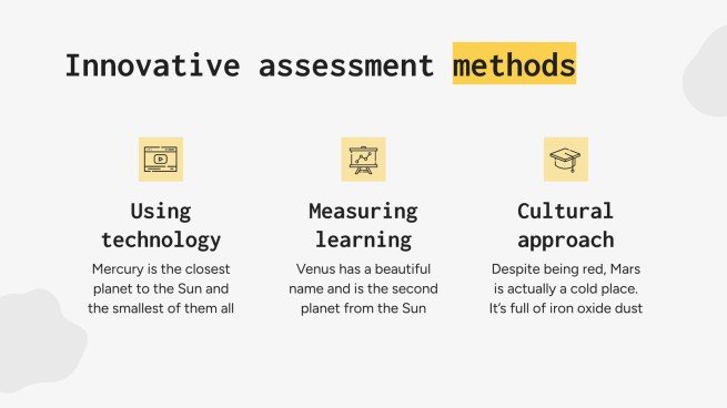 Student Assessment Methods Presentation