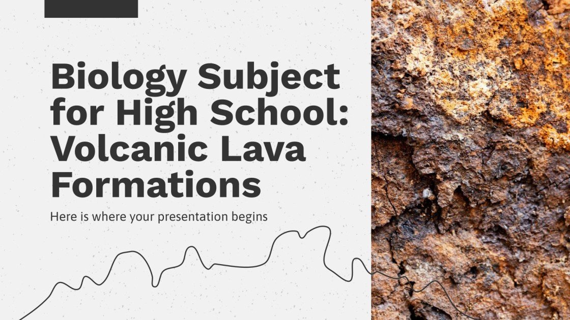Biology Subject: Volcanic Lava Formations Presentation
