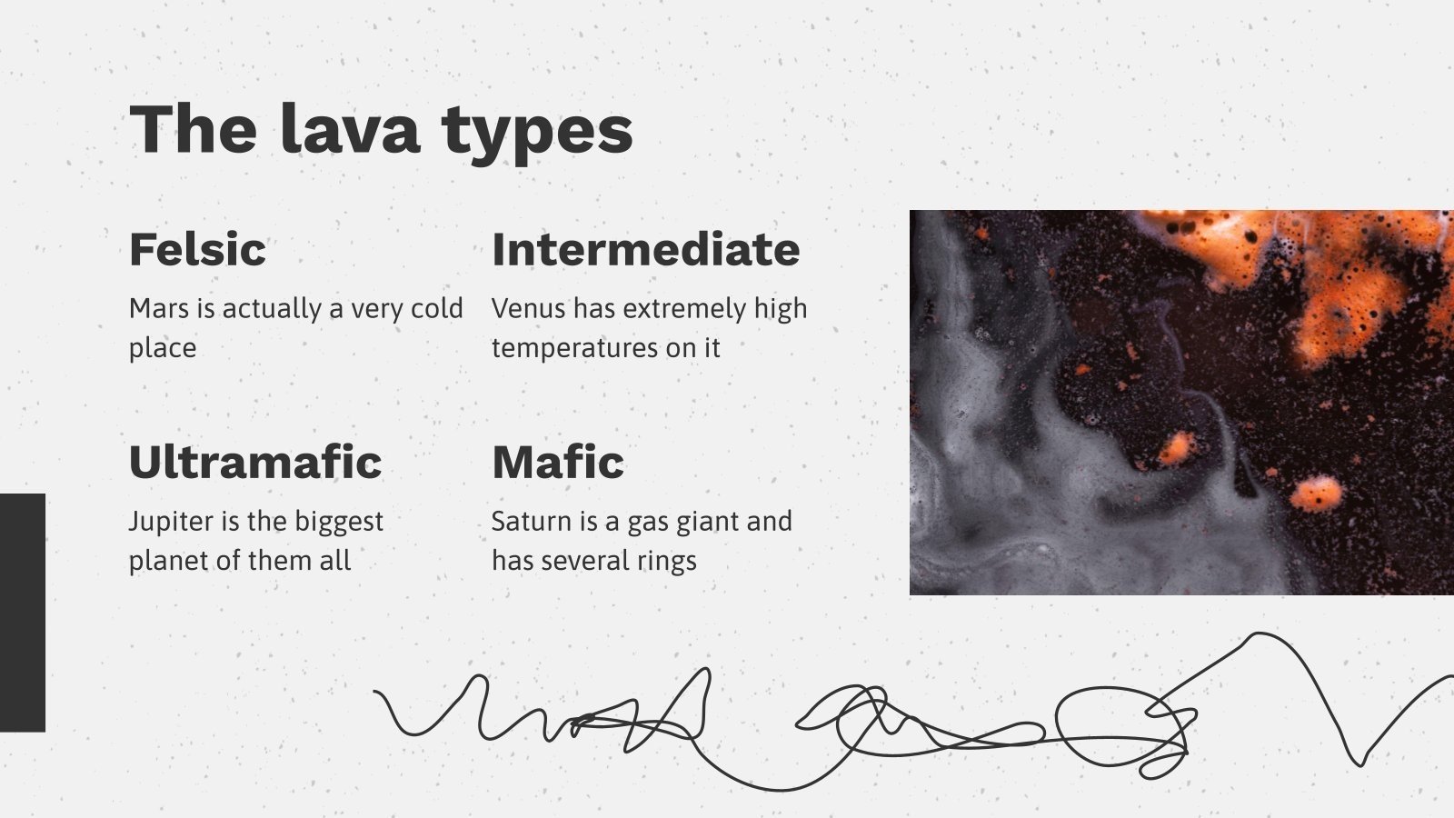 Biology Subject: Volcanic Lava Formations Presentation