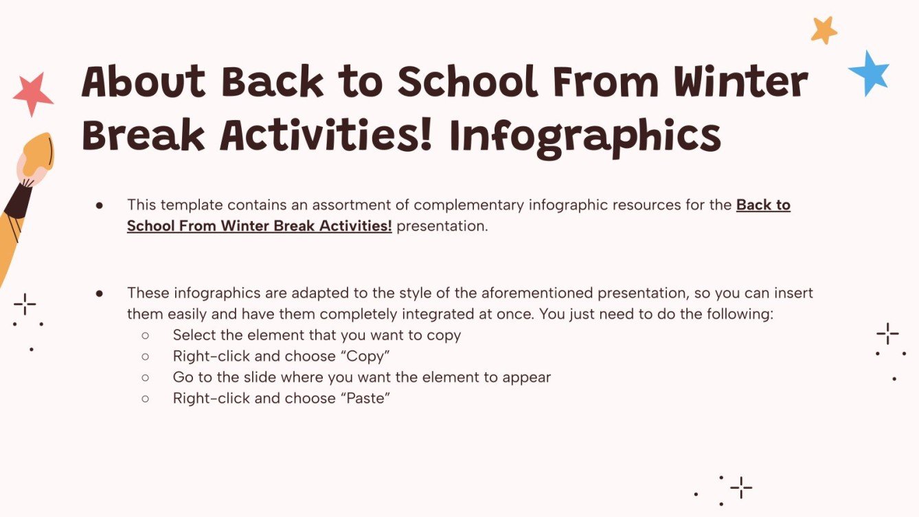 Back to School From Winter Break Infographics Presentation