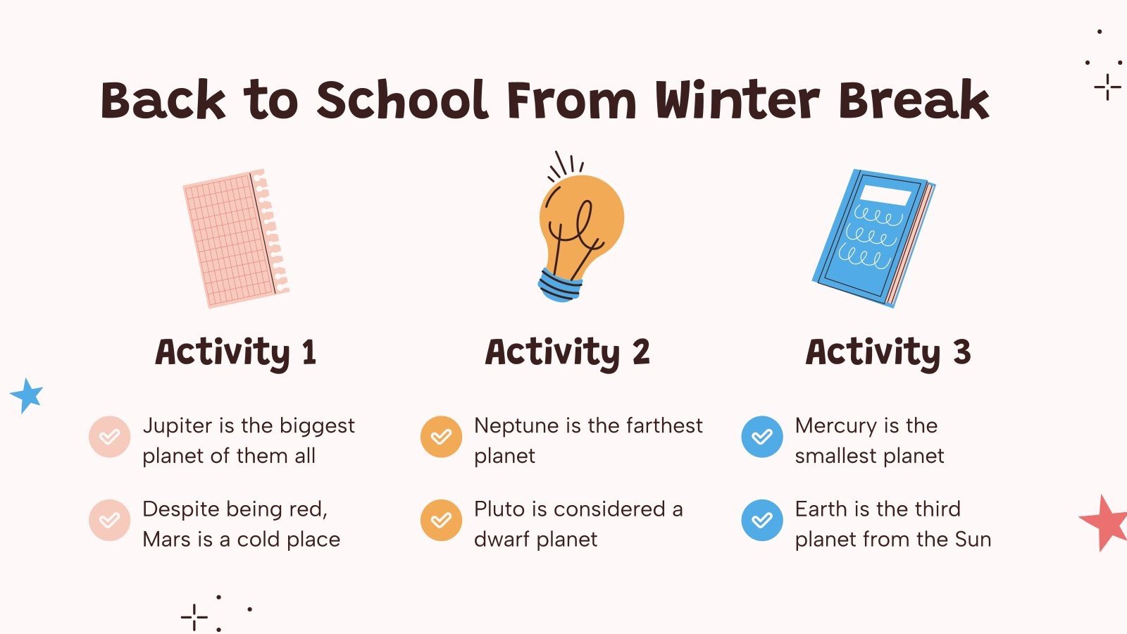 Back to School From Winter Break Infographics Presentation