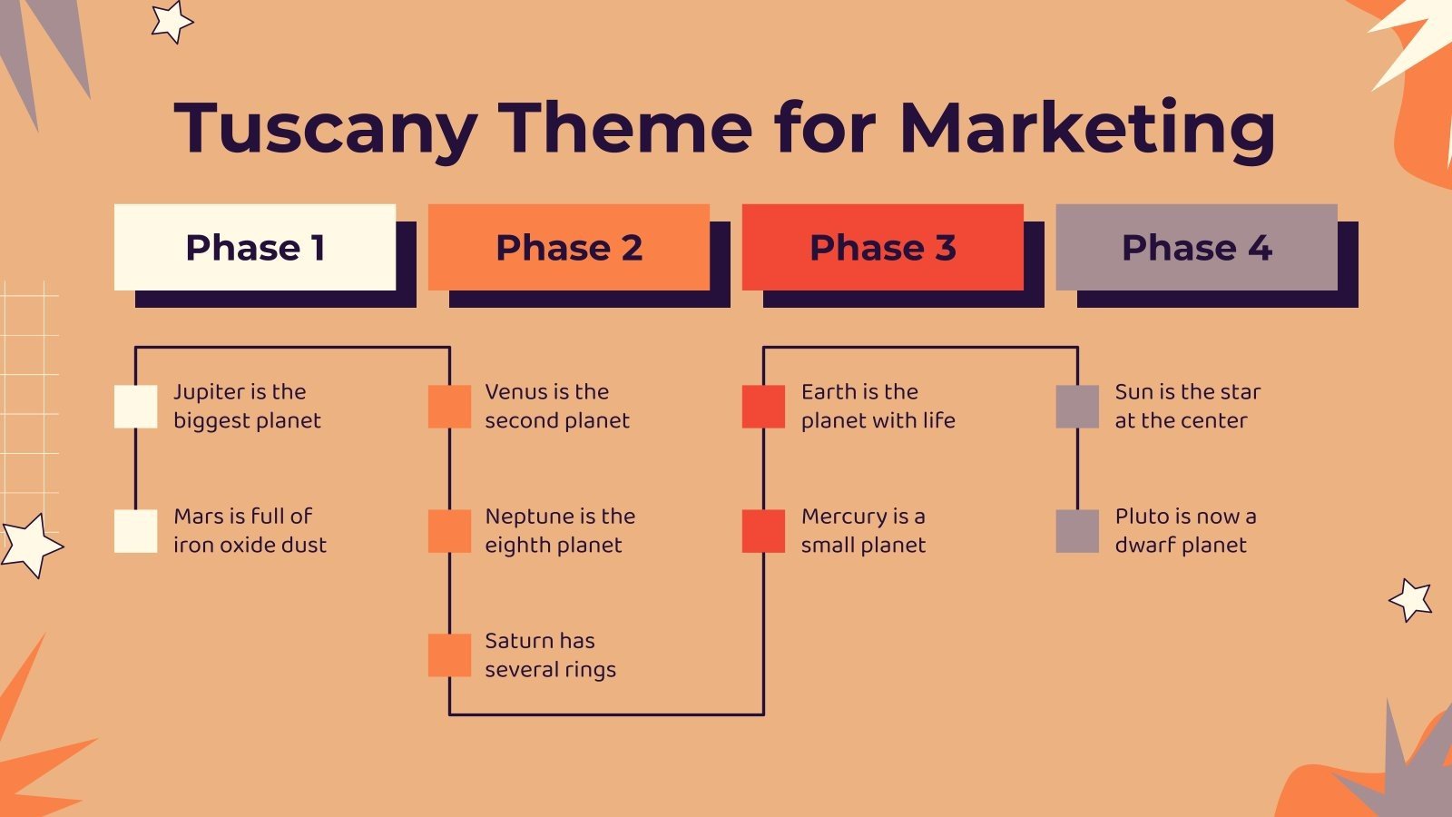 Tuscany Theme for Marketing Infographics Presentation