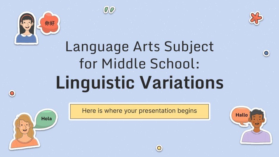 Plantillas gratuitas de Google Slides y PPT sobre idiomas