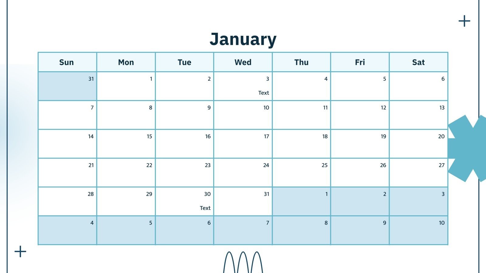 Medical Calendar Template Presentation