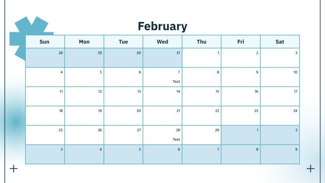 Medical Calendar Template Presentation