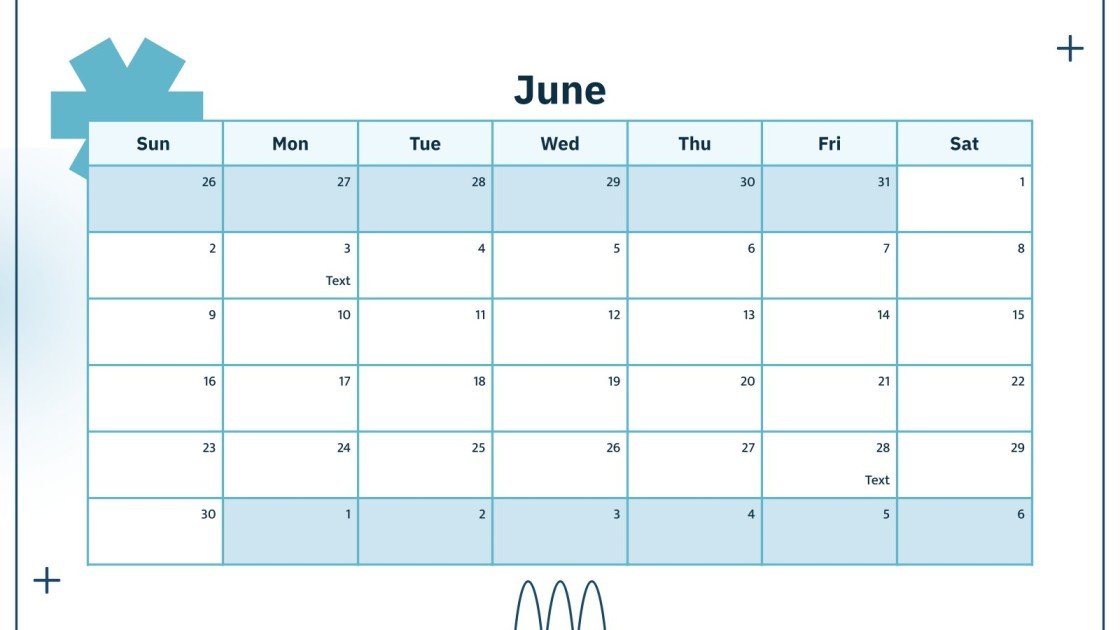 Medical Calendar Template Presentation