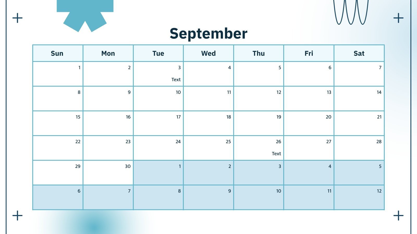 Medical Calendar Template Presentation