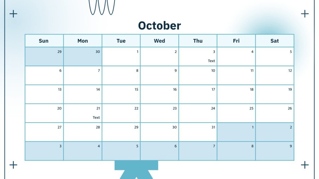 Medical Calendar Template Presentation