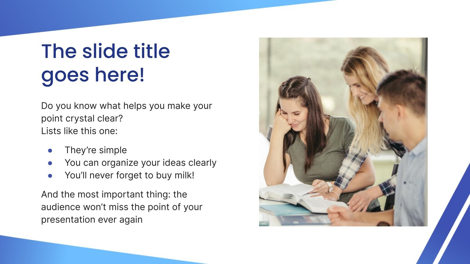 Blue Business Lesson Presentation