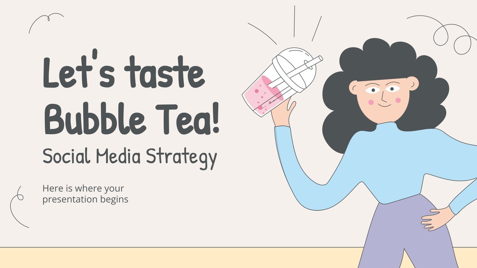 Let's taste Bubble Tea! Social Media Strategy Presentation