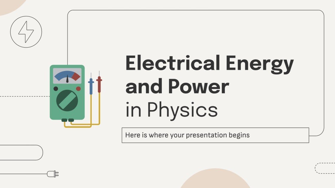 Plantillas gratis sobre electricidad para Google Slides y PPT