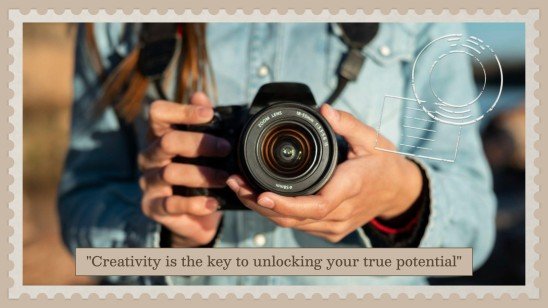 Stamped Paper Style Portfolio Presentation