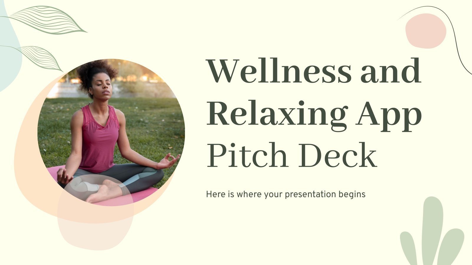 Free Google Slides and PPT Templates about Meditation