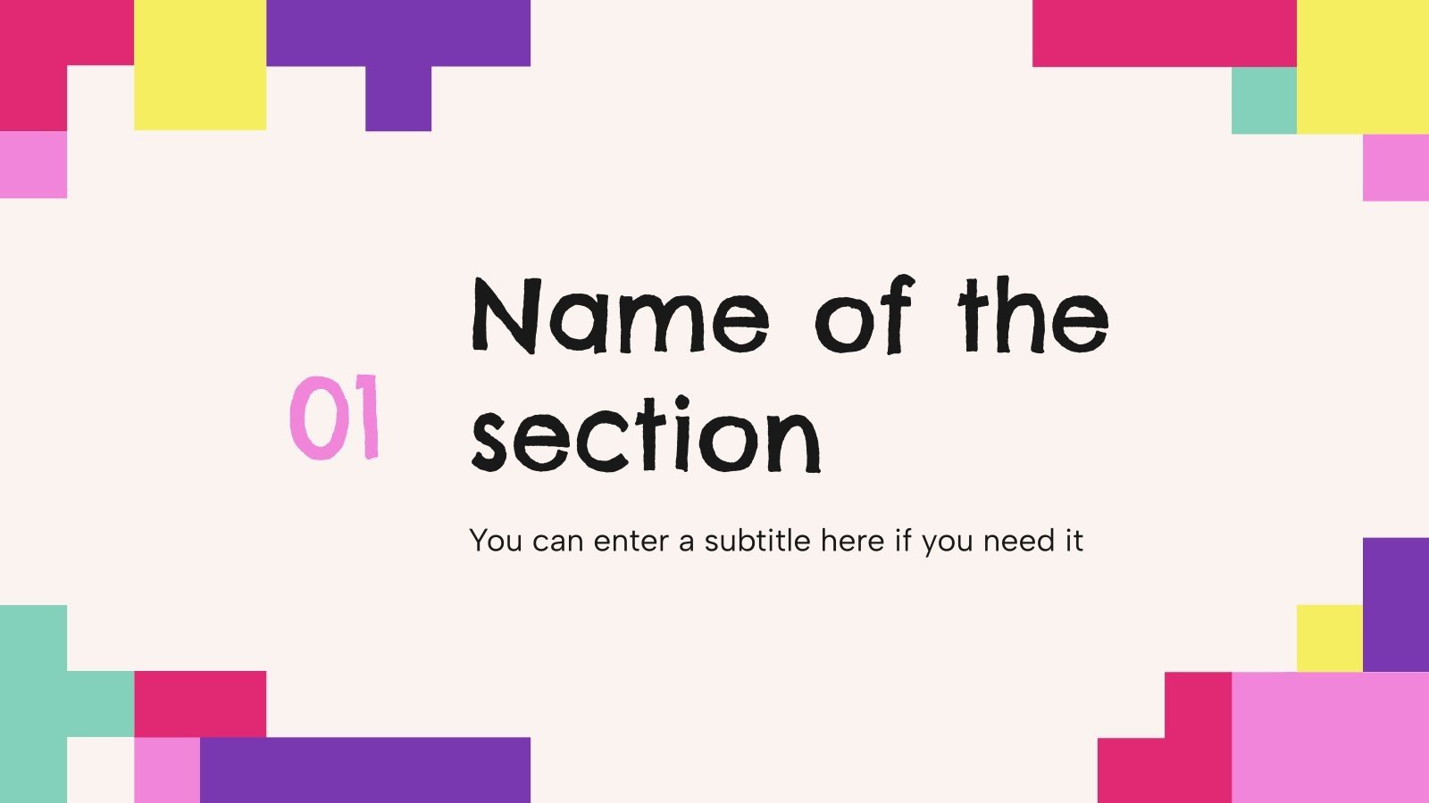 Building Blocks Theme for Kids Presentation