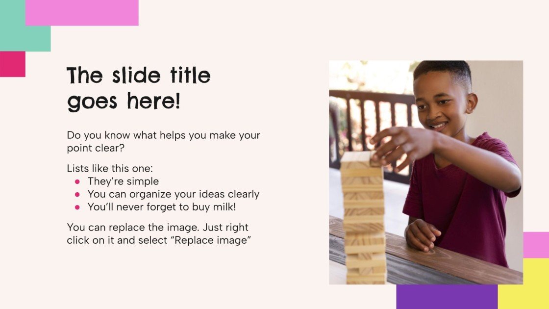 Building Blocks Theme for Kids Presentation