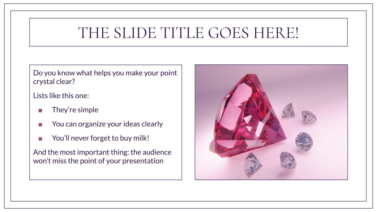 Beautiful Gems Presentation