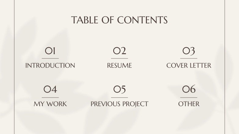 Light Brown Portfolio Presentation