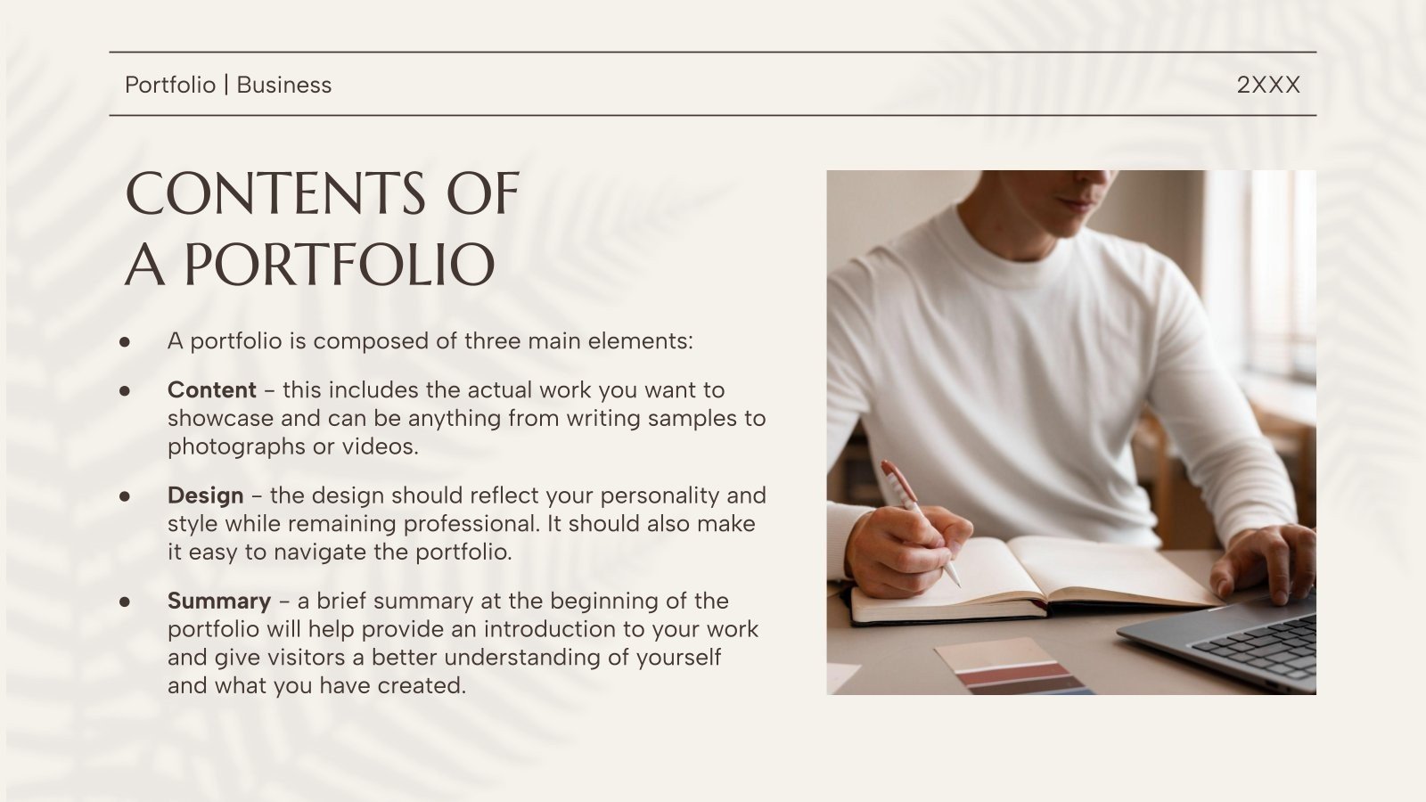 Light Brown Portfolio Presentation