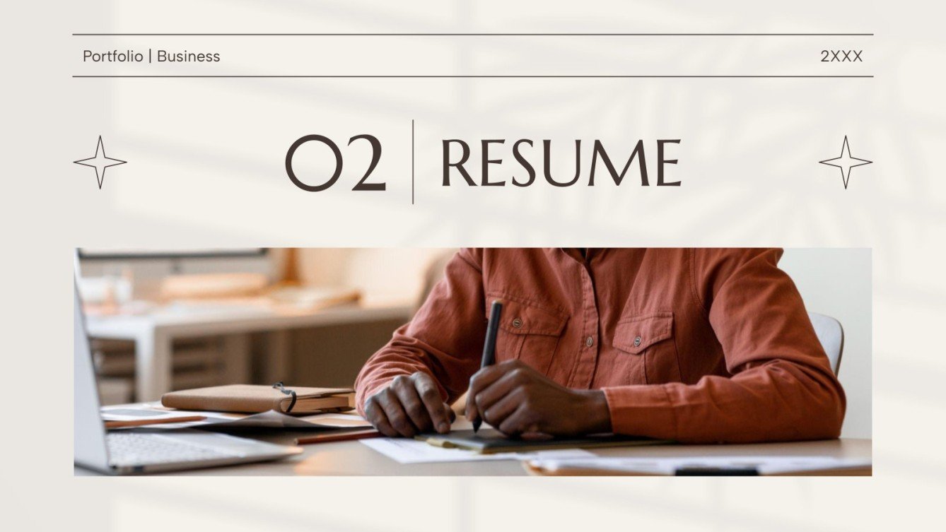 Light Brown Portfolio Presentation