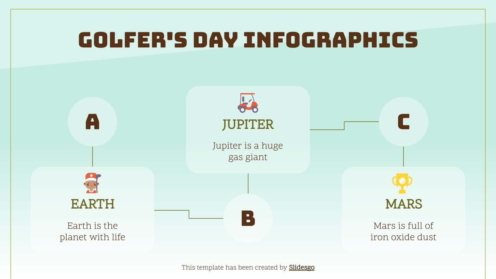 Golfer's Day Infographics Template