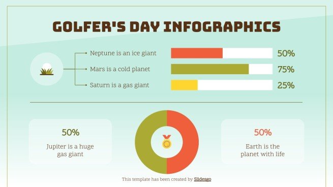 Golfer's Day Infographics Template