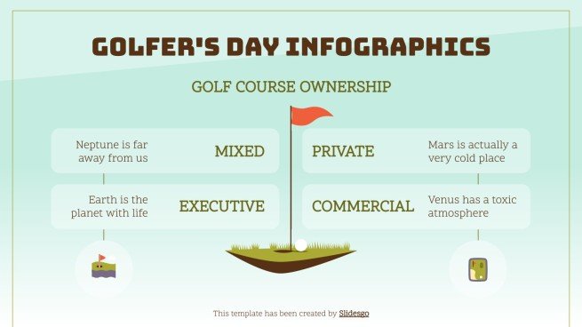 Golfer's Day Infographics Template