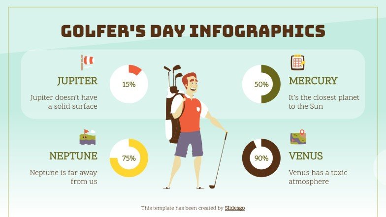 Golfer's Day Infographics Template