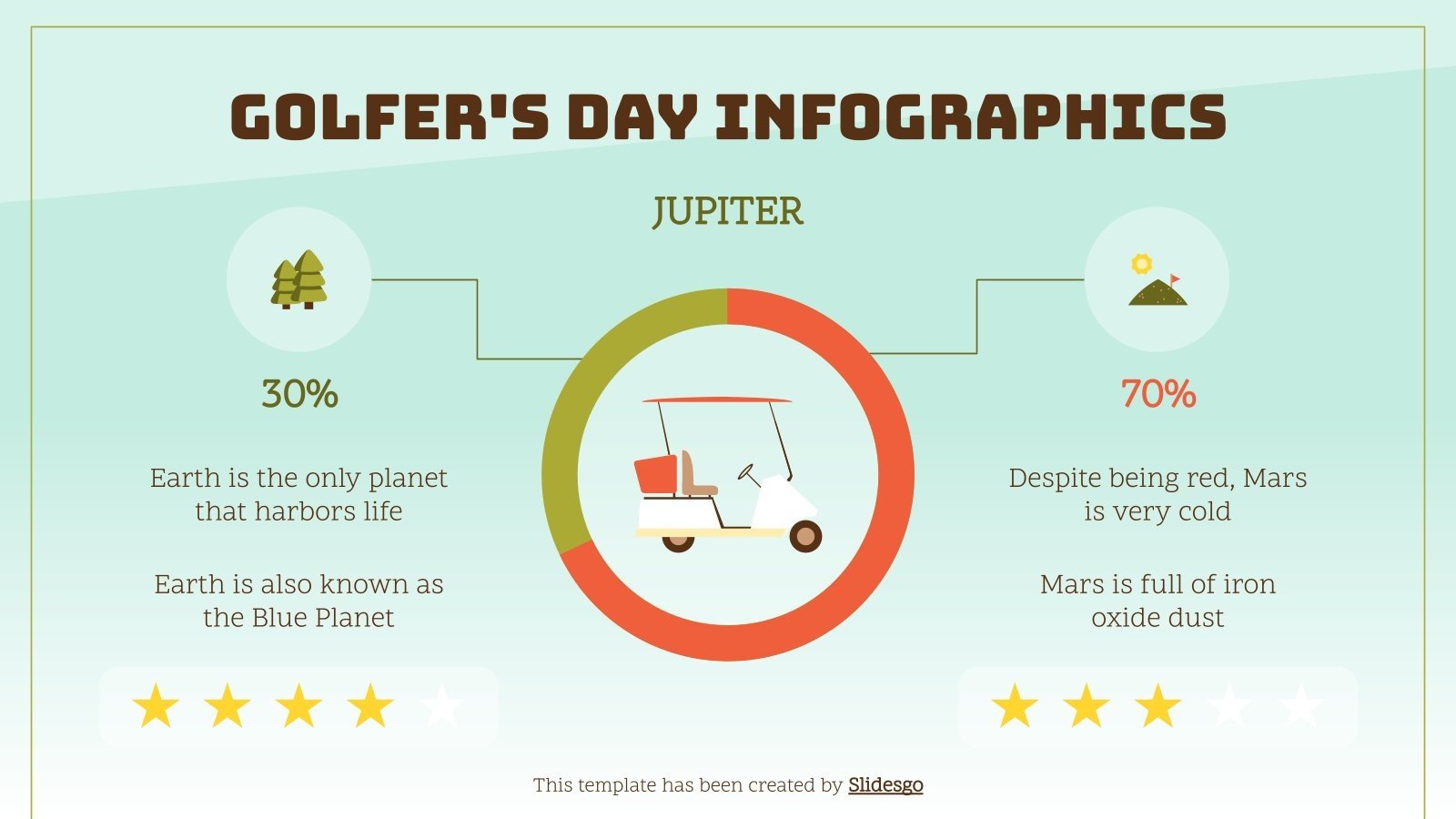 Golfer's Day Infographics Template