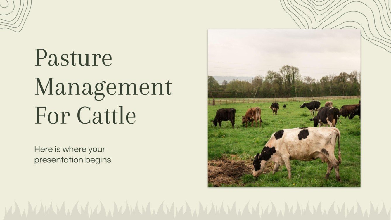 Pasture Management for Cattle Presentation