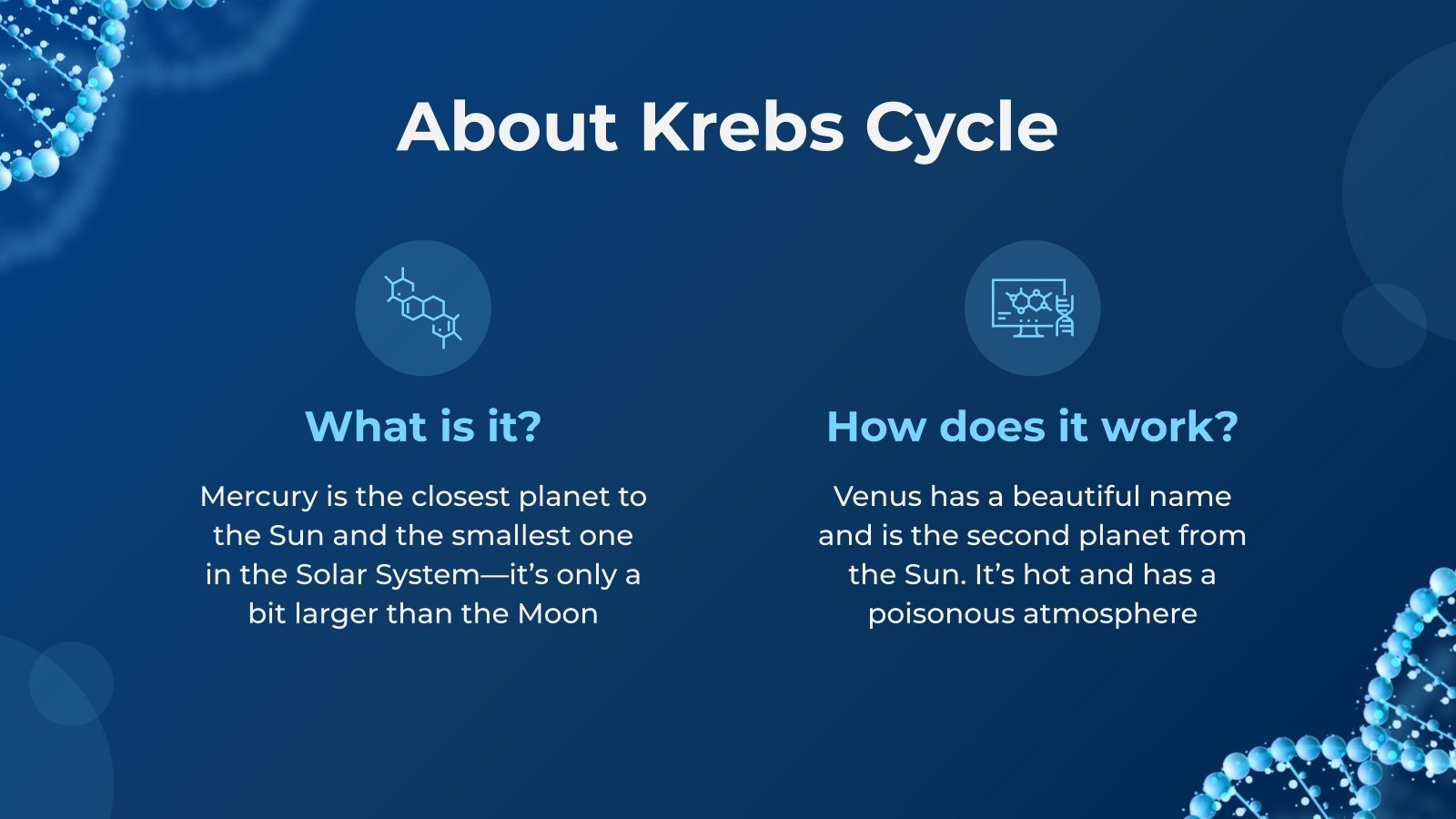 Biochemistry Lesson for University: Krebs Cycle Presentation