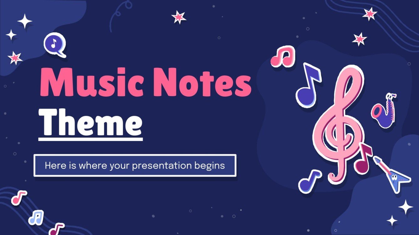 Presentación Tema de notas musicales