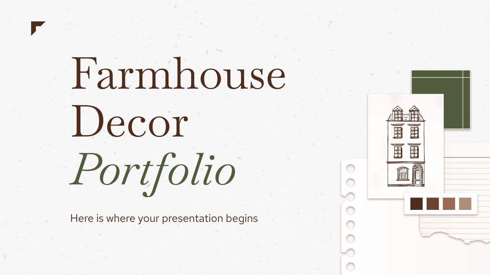 Farmhouse Decor Portfolio Presentation