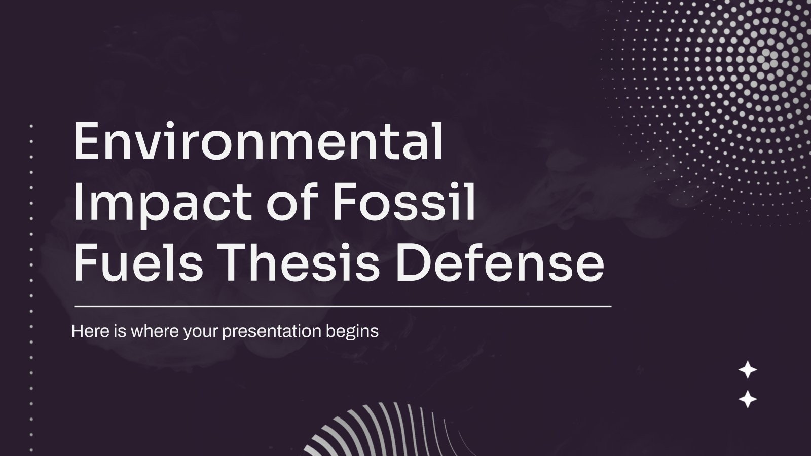 Environmental Impact of Fossil Fuels Thesis Defense Presentation