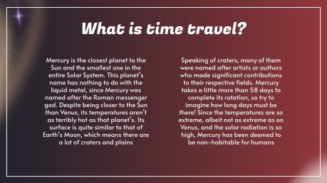 Theories of Time Travel Presentation